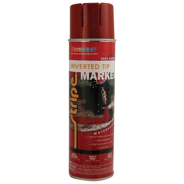 Seymour Water Based Marking Paint - Safety Red - 20 oz | FullSource.com