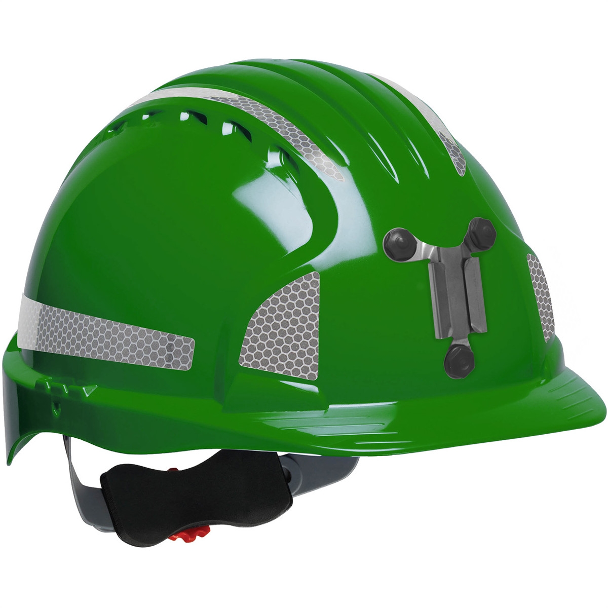 JSP Evolution 6151MCR2 Deluxe Reflective Mining Hard Hat - Wheel ...