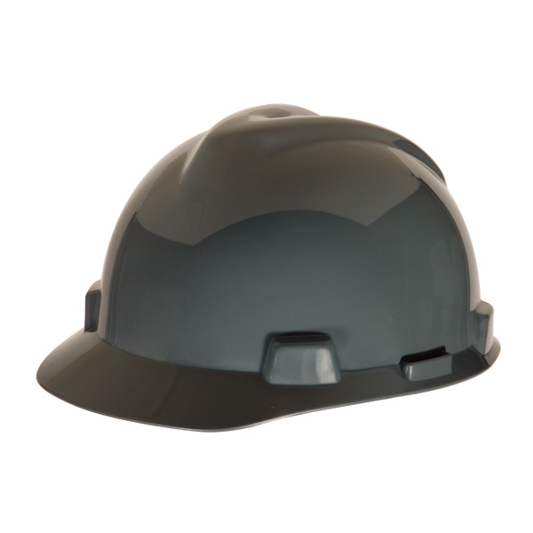 MSA 463948 V-Gard Hard Hat - Staz-On Suspension - Gray | FullSource.com
