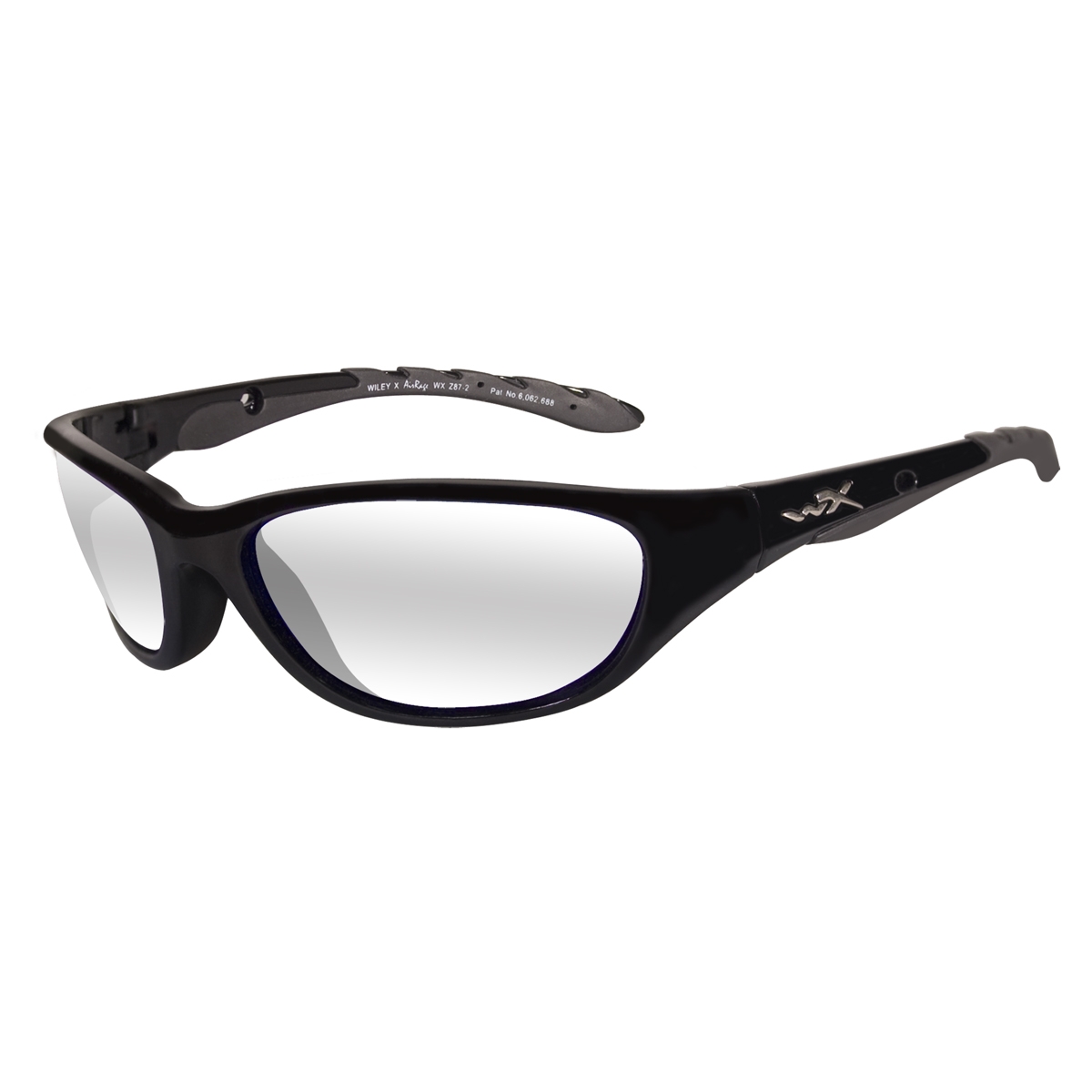 Wiley X AirRage Safety Glasses - Gloss Black Frame - Clear Lens ...