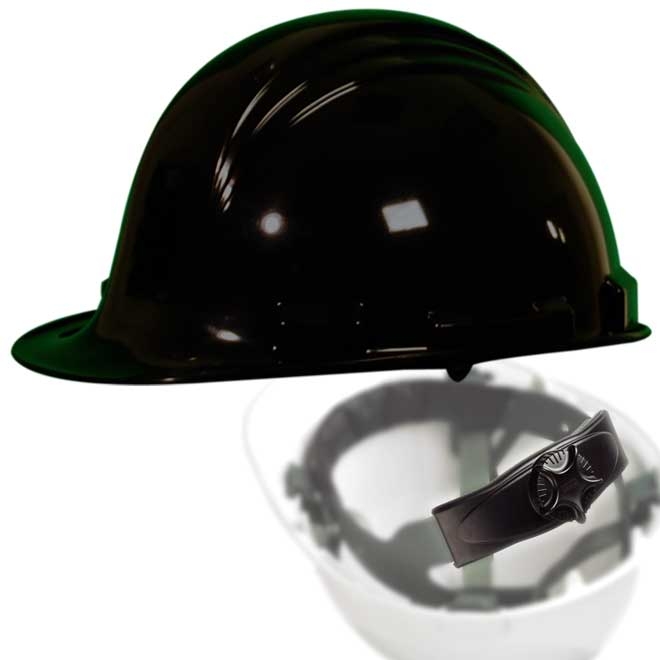 North A79R Peak Hard Hat - Nylon Suspension with Ratchet Adjustment ...