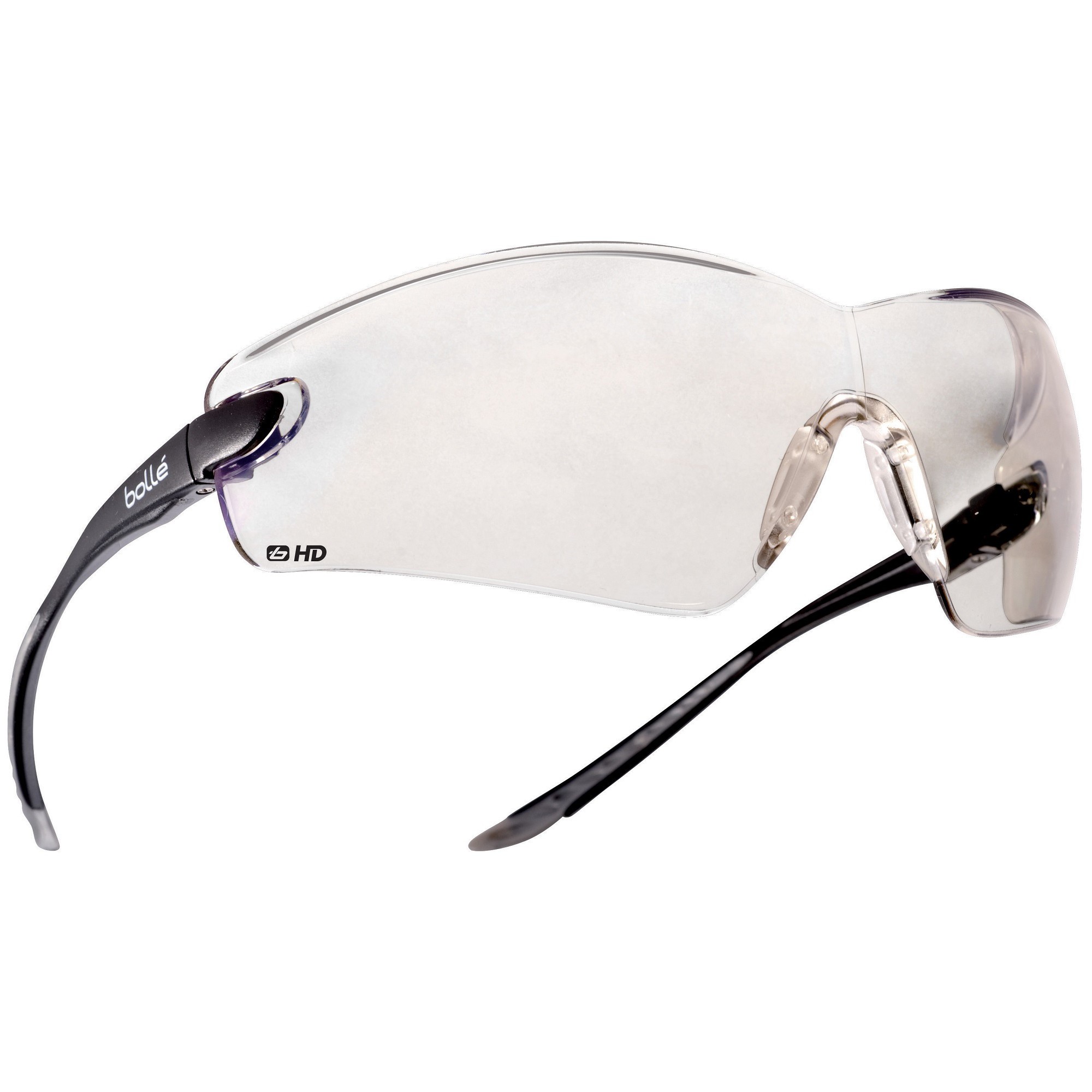 Bolle 40040 Cobra Safety Glasses - Black Temples - Clear HD Lens ...