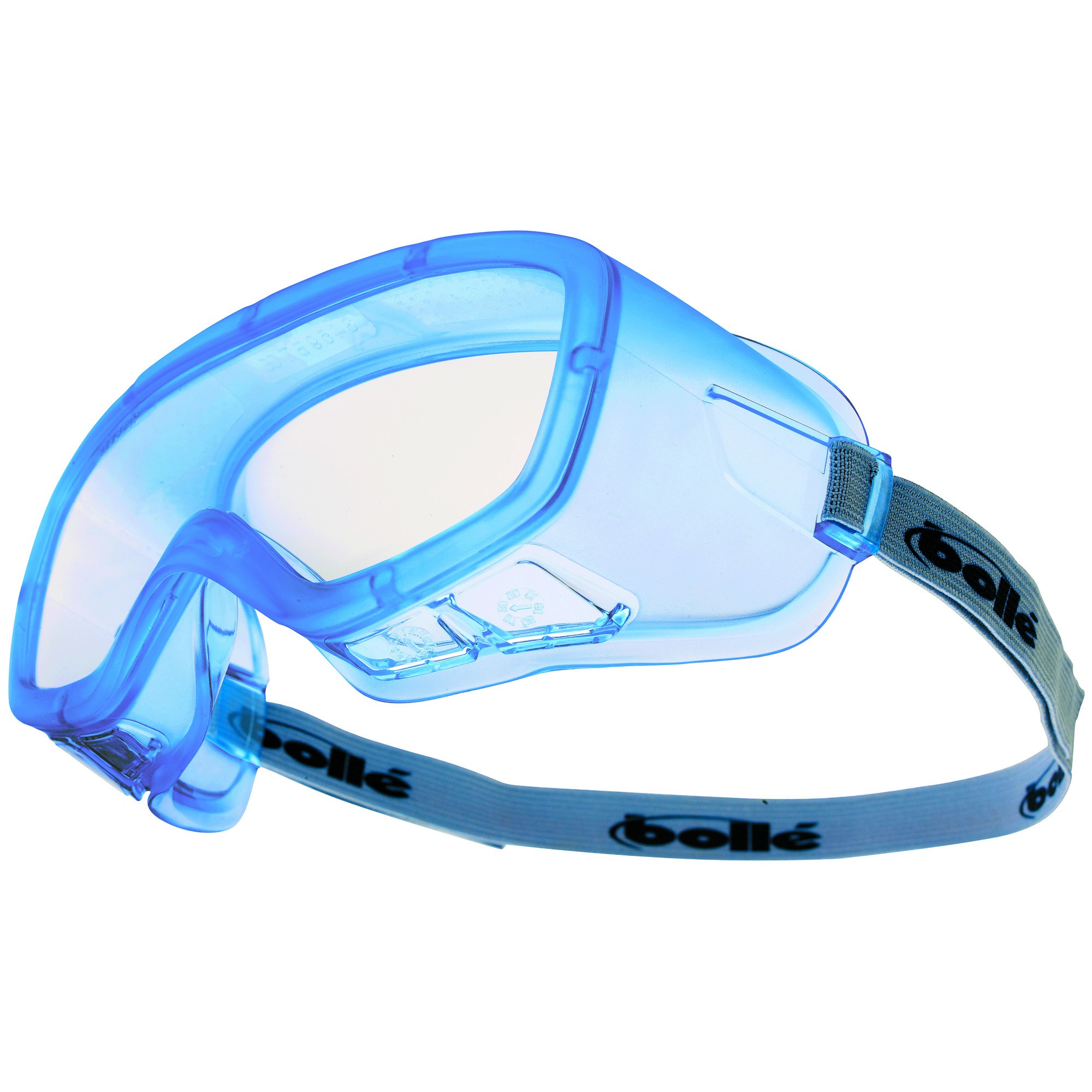 Bolle 40100 Coverall Autoclave Goggles - Blue Frame - Clear Ventilated ...