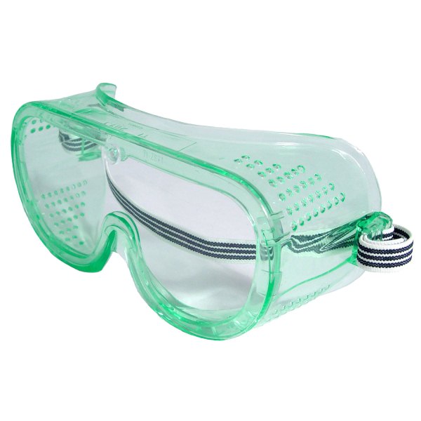 Radians Perforated Safety Goggles - Clear Frame - Clear Anti-Fog Lens ...