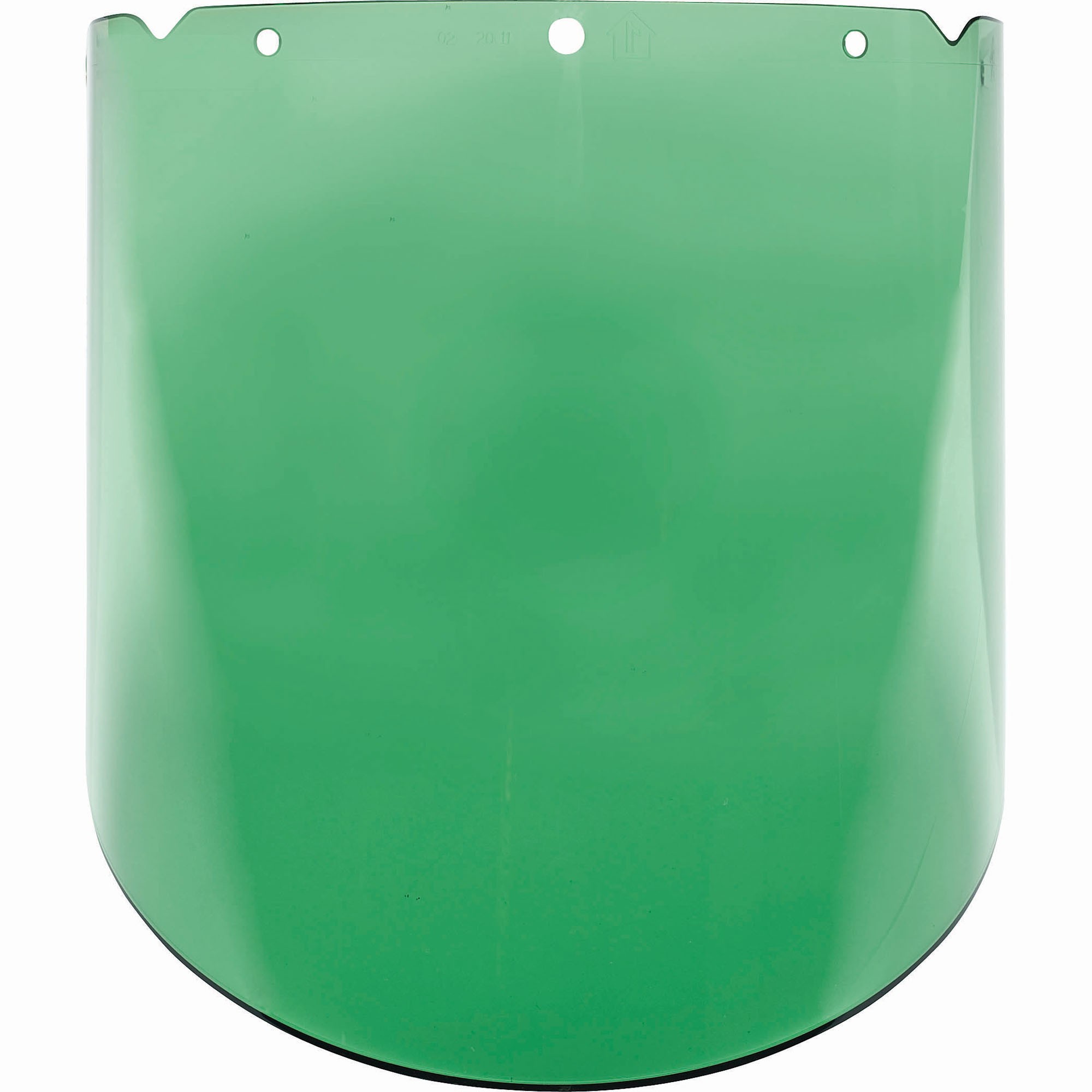 MSA 10115845 V-Gard Molded Visor - Green Tint w/ Anti-Fog/Anti-Scratch ...