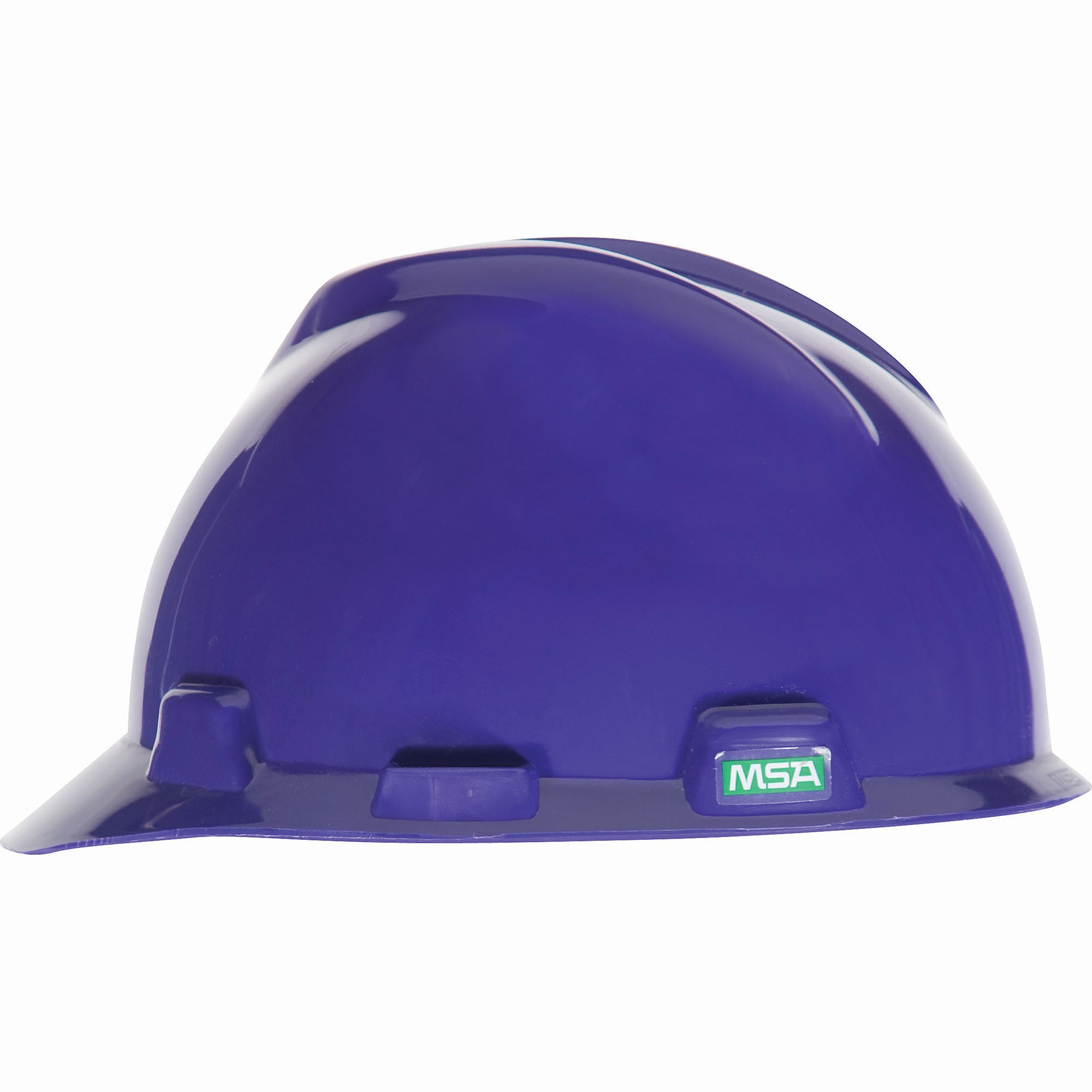 MSA 495858 V-Gard Slotted Cap Style Hard Hat - Fas-Trac Suspension ...