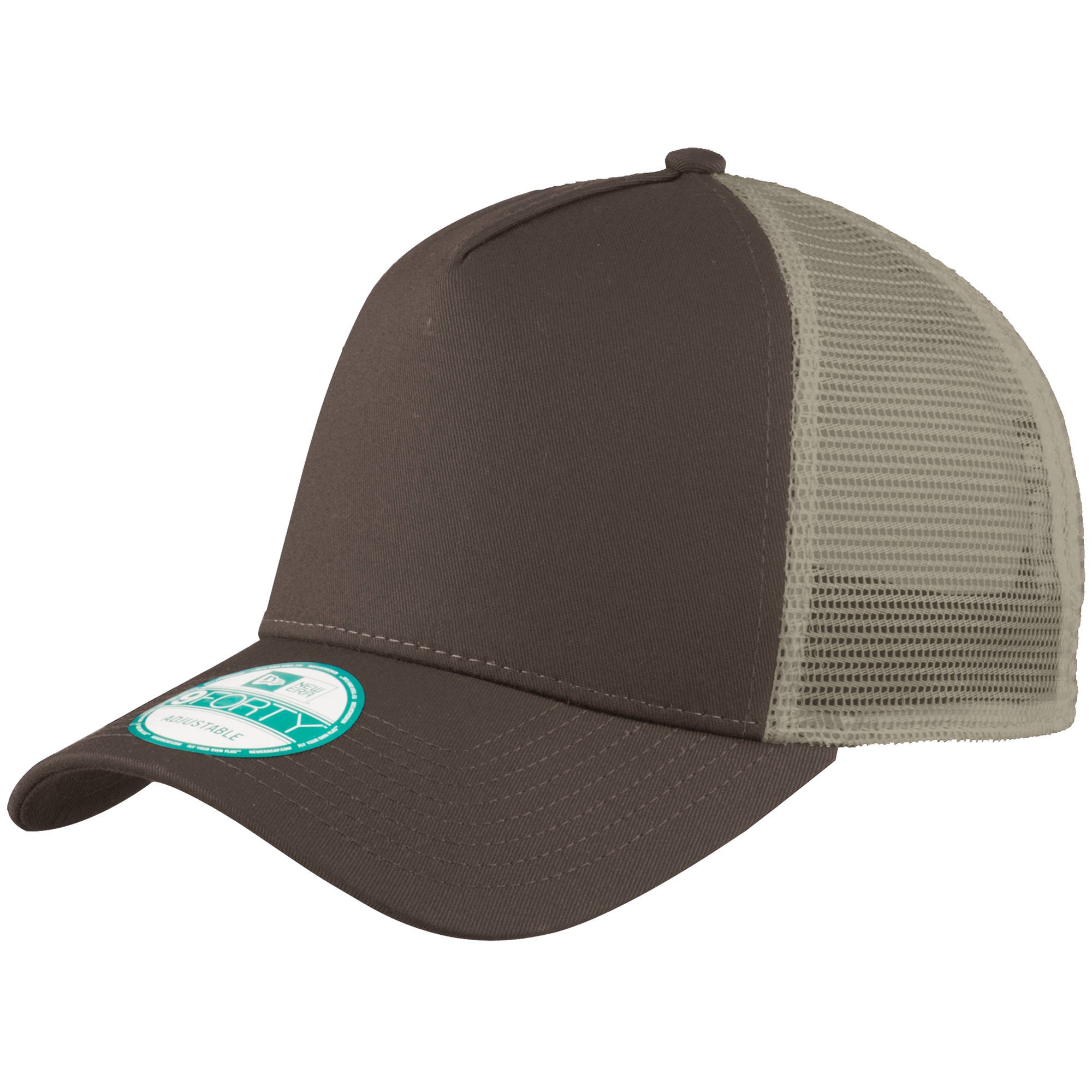 New Era NE205 Snapback Trucker Cap - Chocolate/Khaki | FullSource.com