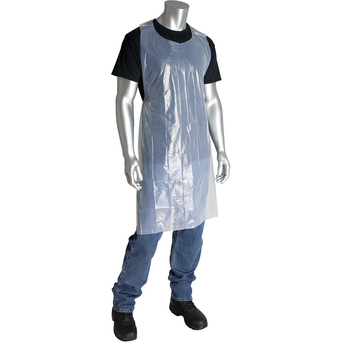 Disposable Polyethylene Apron 28 in. X 46 in. Clear | FullSource.com