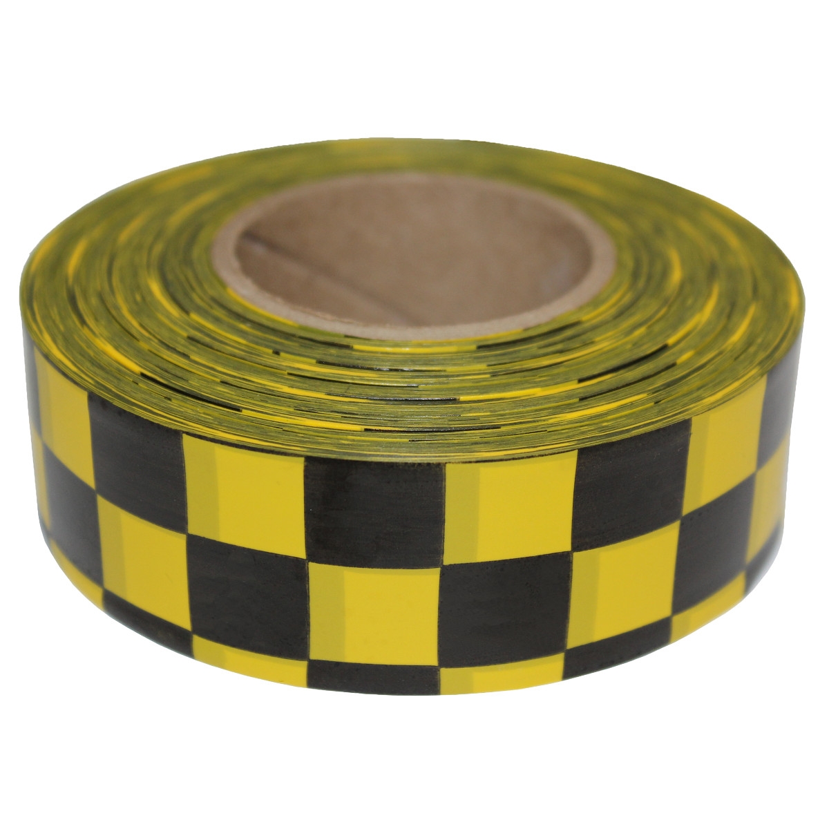 Presco CKYBK Checkerboard Roll Flagging Tape - Yellow/Black ...