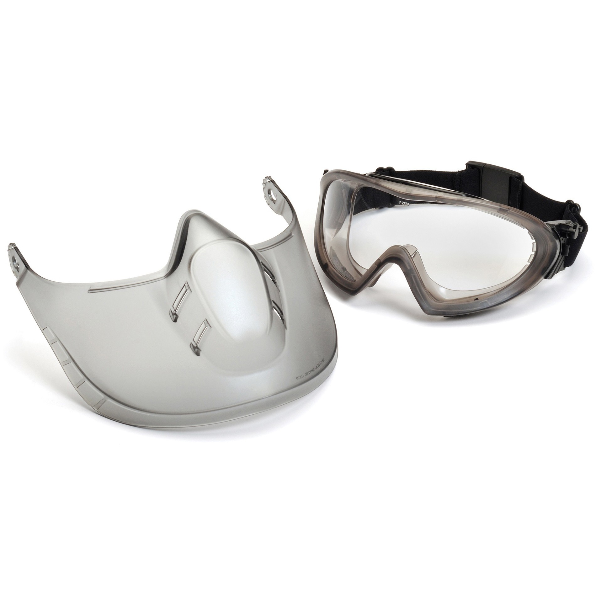 Pyramex Capstone Shield Goggles - Removable Face Shield - Clear Anti ...