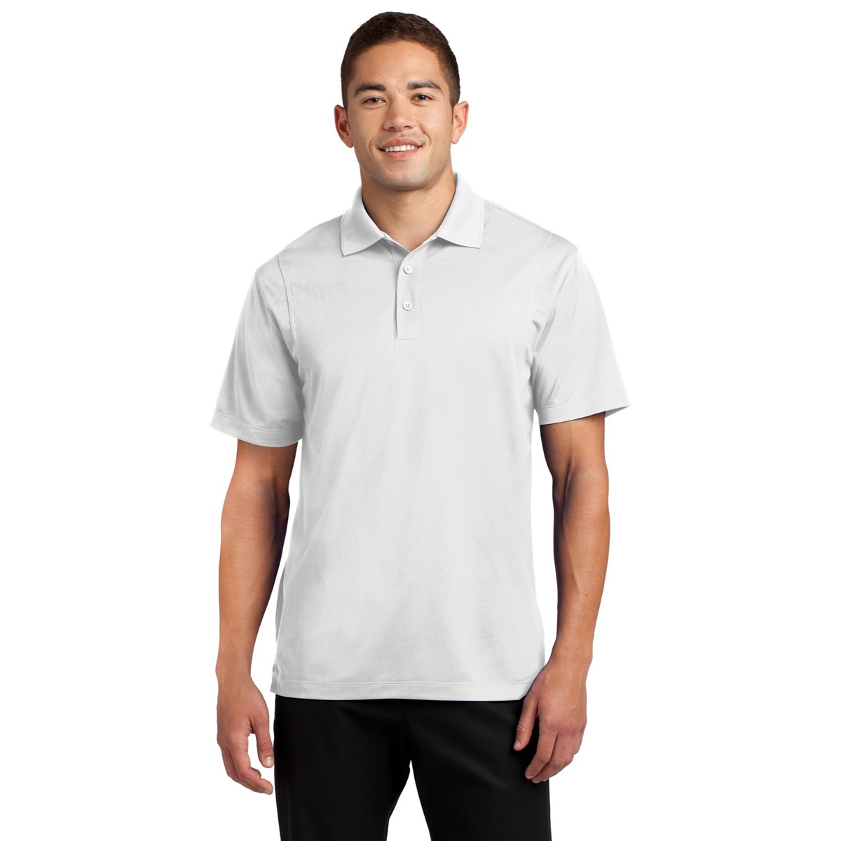 Sport-Tek ST650 Micropique Sport-Wick Polo - White | FullSource.com