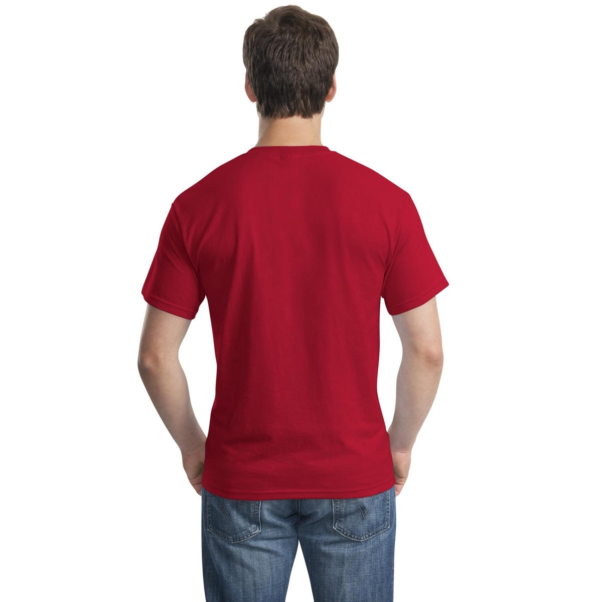 Gildan 8000 DryBlend T-Shirt - Red | FullSource.com