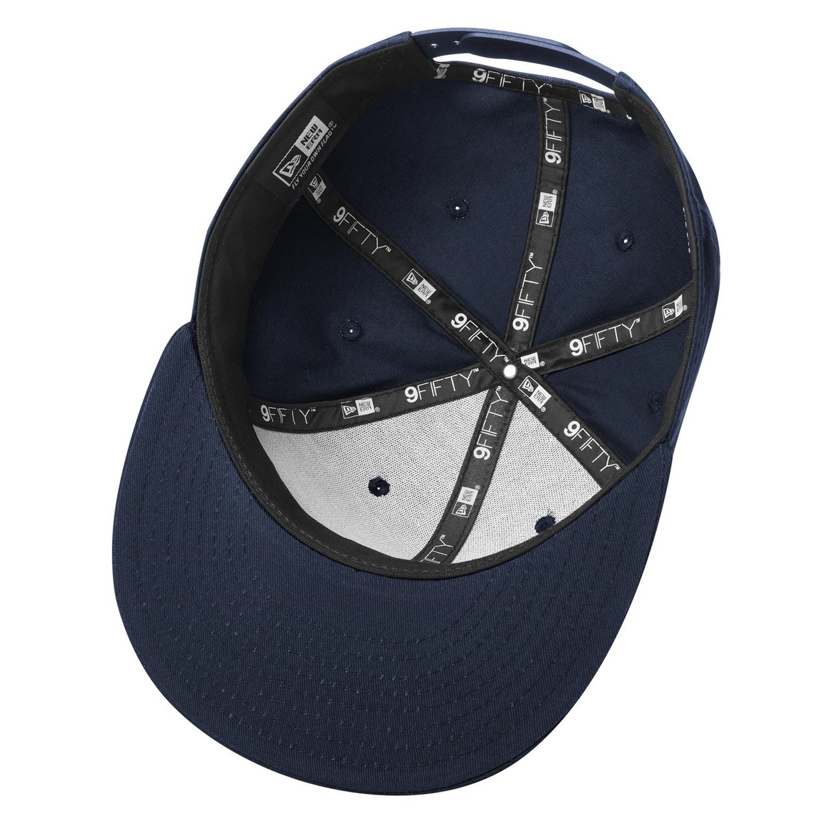 New Era NE400 Flat Bill Snapback Cap - Deep Navy | FullSource.com