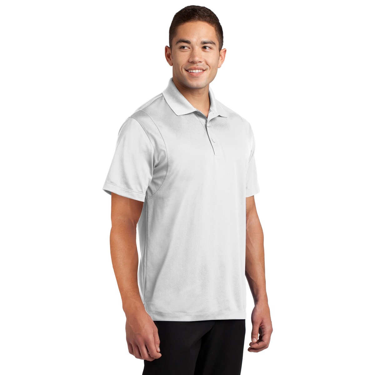 Sport-Tek ST650 Micropique Sport-Wick Polo - White | FullSource.com