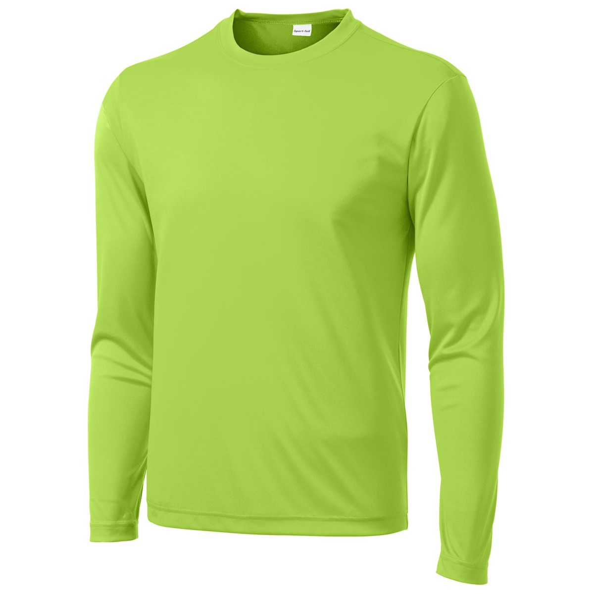 Sport-Tek ST350LS Long Sleeve Competitor Tee - Lime Shock | FullSource.com