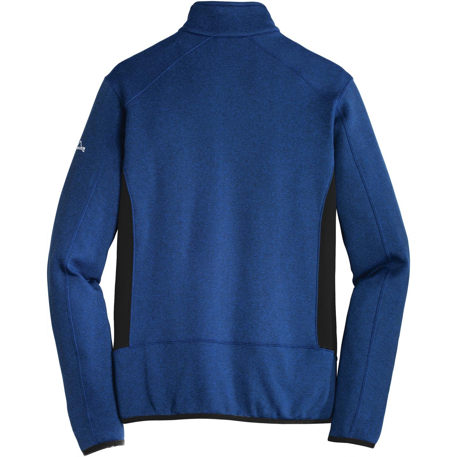 Eddie Bauer EB238 Men's Full-Zip Heather Stretch Fleece Jacket - Blue ...